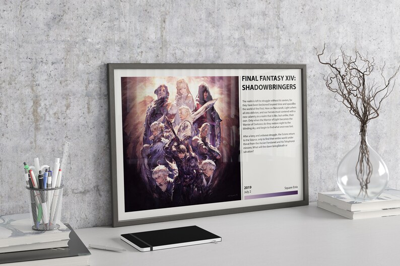 Final Fantasy XIV: Shadowbringers Poster Gaming Poster - Etsy