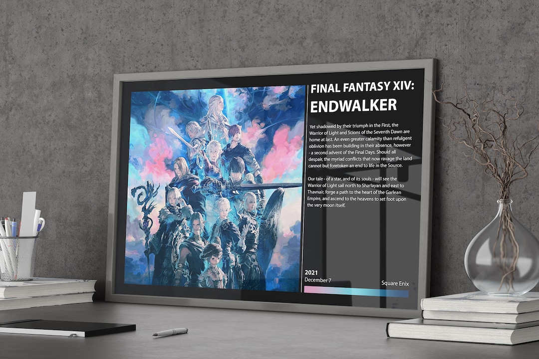 Final Fantasy XIV: Endwalker Poster Gaming Poster Gaming Room Wall ...