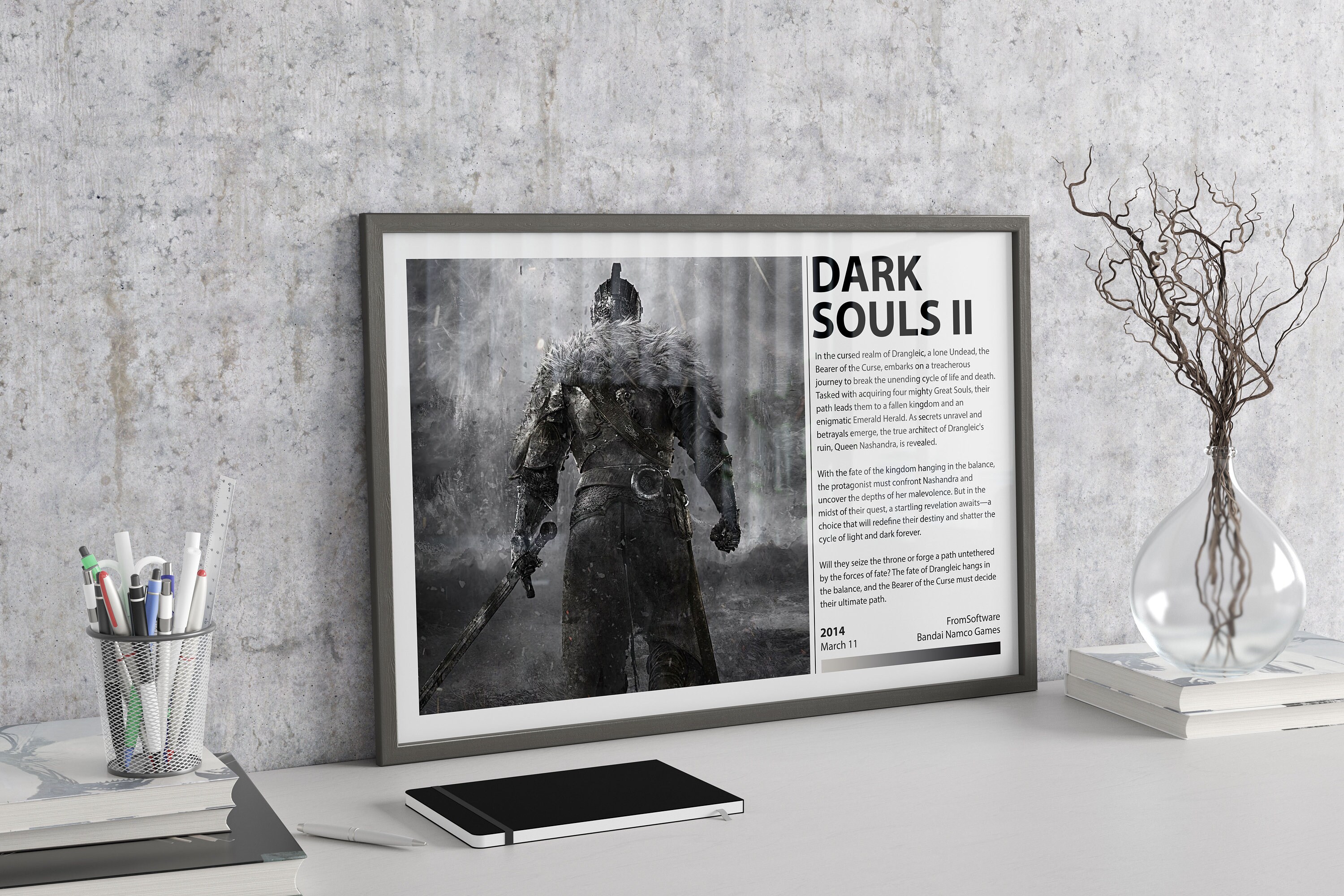 Dark Souls II Poster Gaming Poster Gaming Room Wall Décor Gift for Him ...