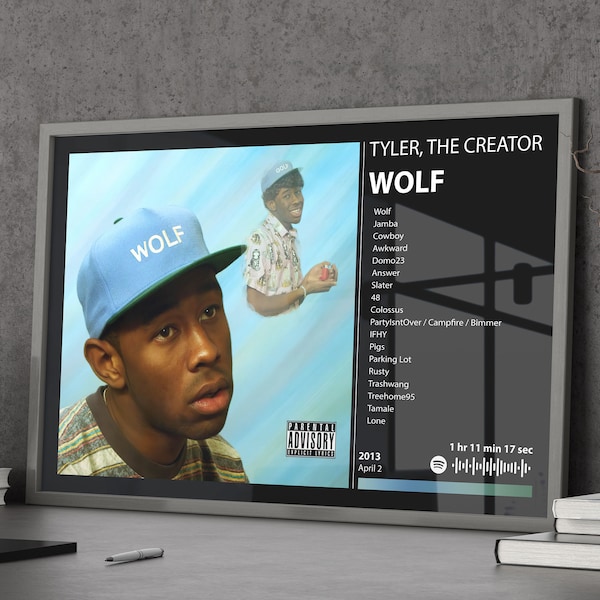 Wolf Poster Tyler the Creator - Etsy