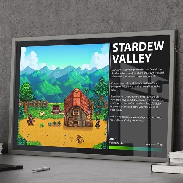 Stardew Valley Poster - Etsy UK