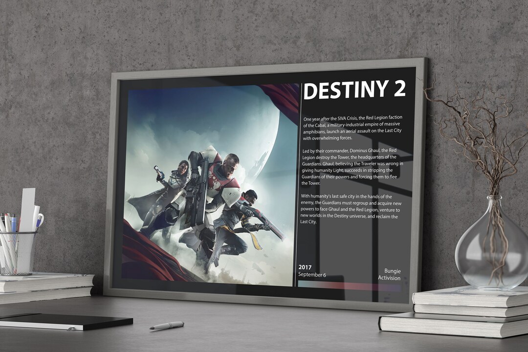 Destiny 2 Poster Gaming Poster Spielzimmer Wanddeko Geschenk für Sie ...