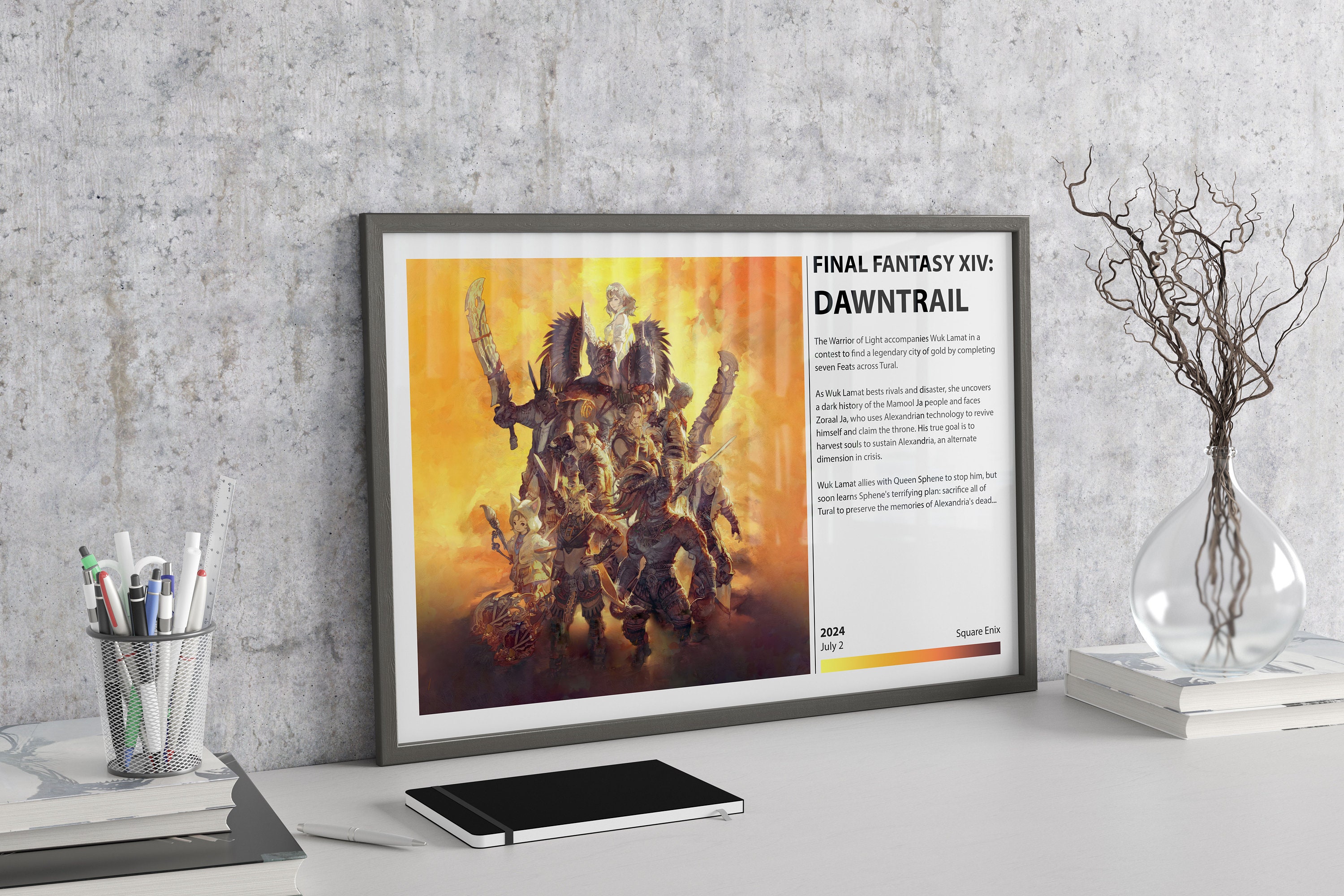 Final Fantasy XIV: Dawntrail Poster Gaming Poster Gaming Room Wall ...