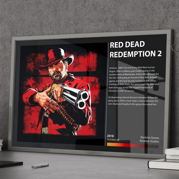 Red Dead Redemption 2 - Etsy