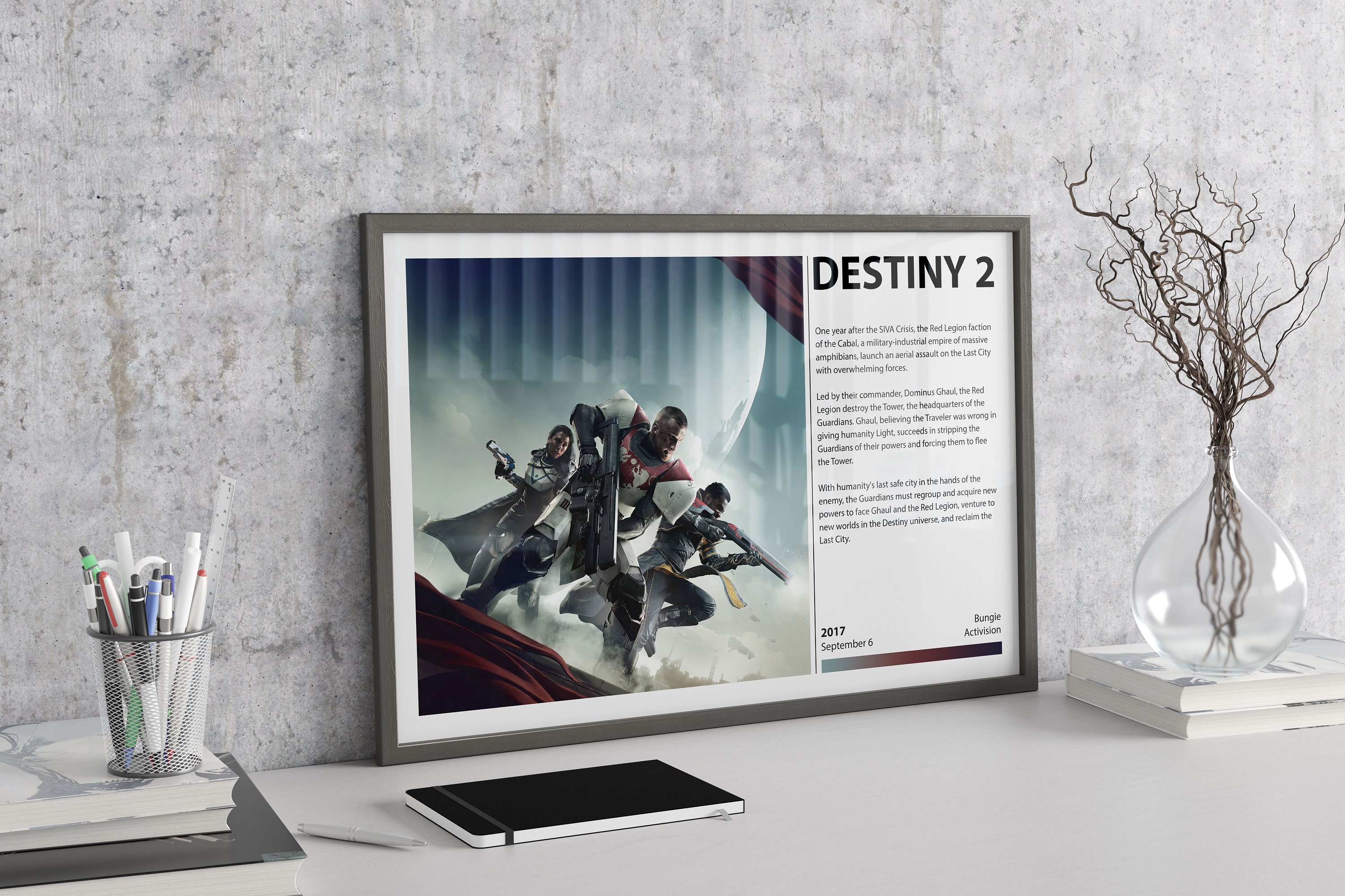 Destiny 2 Poster Gaming Poster Spielzimmer Wanddeko Geschenk für Sie ...
