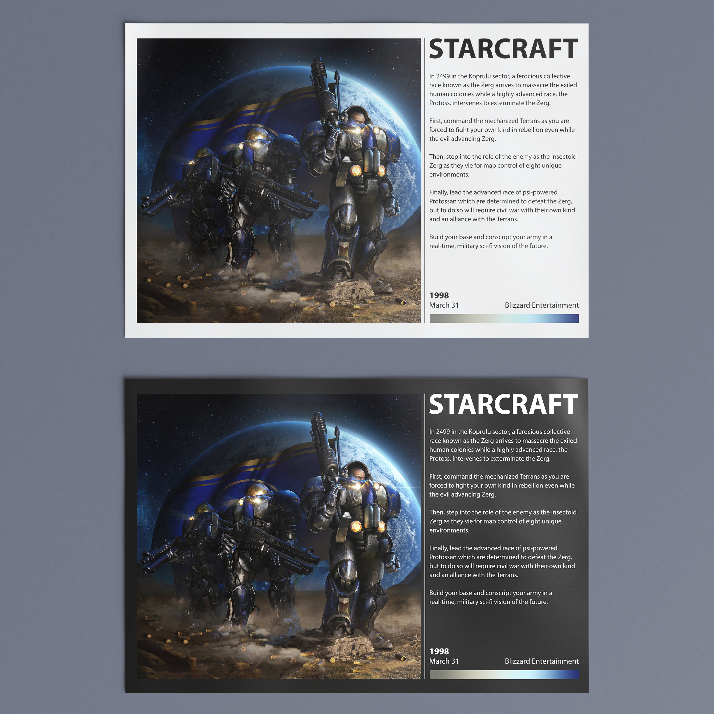 Starcraft Poster Gaming Poster Gaming Room Wall Décor Gift for Him or ...