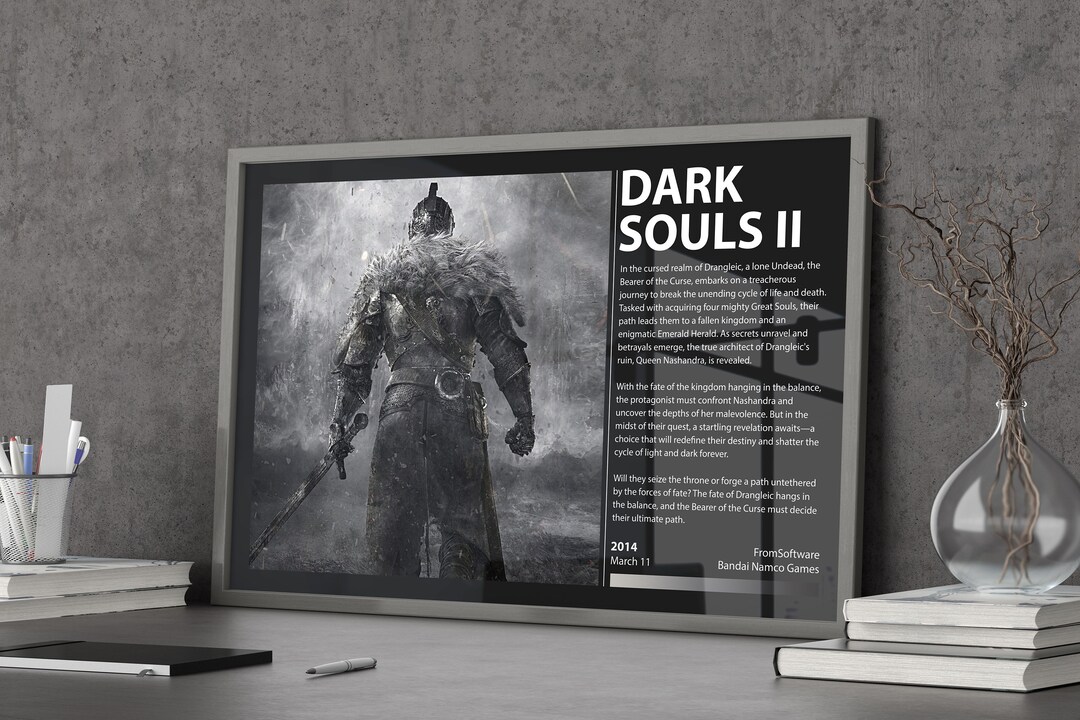 Dark Souls II Poster Gaming Poster Gaming Room Wall Décor Gift for Him ...
