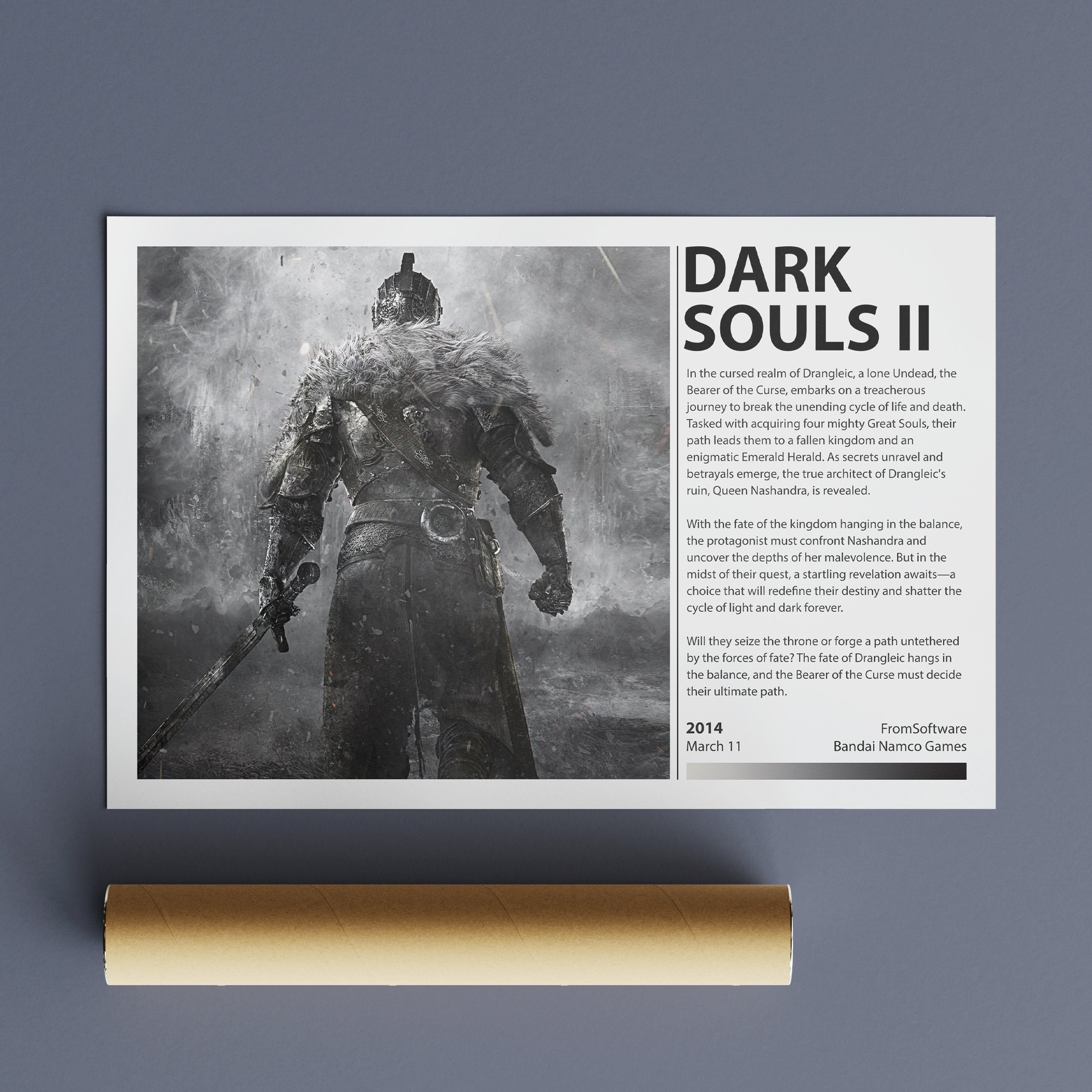 Dark Souls II Poster Gaming Poster Gaming Room Wall Décor Gift for Him ...