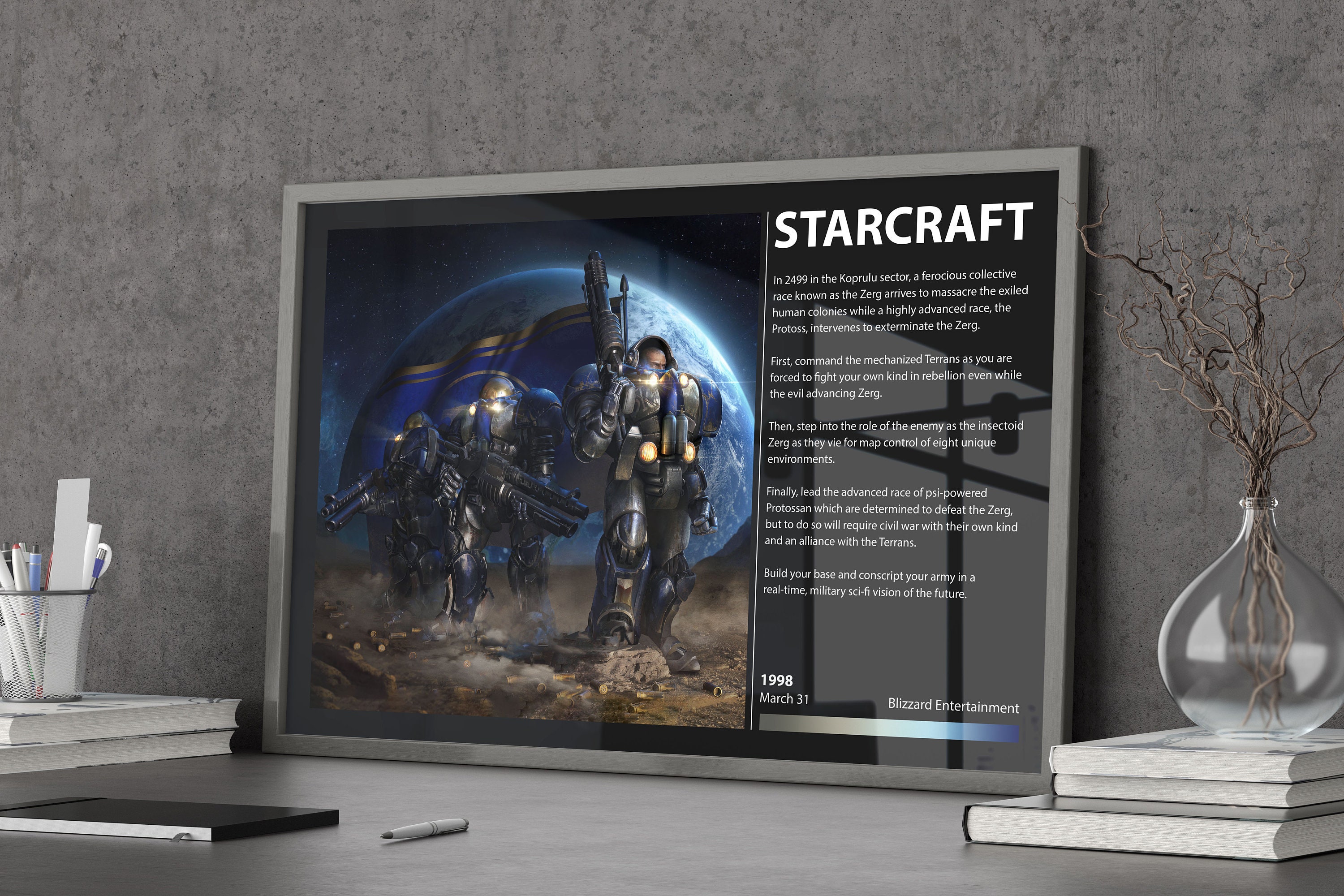 Starcraft Poster Gaming Poster Gaming Room Wall Décor Gift for Him or ...