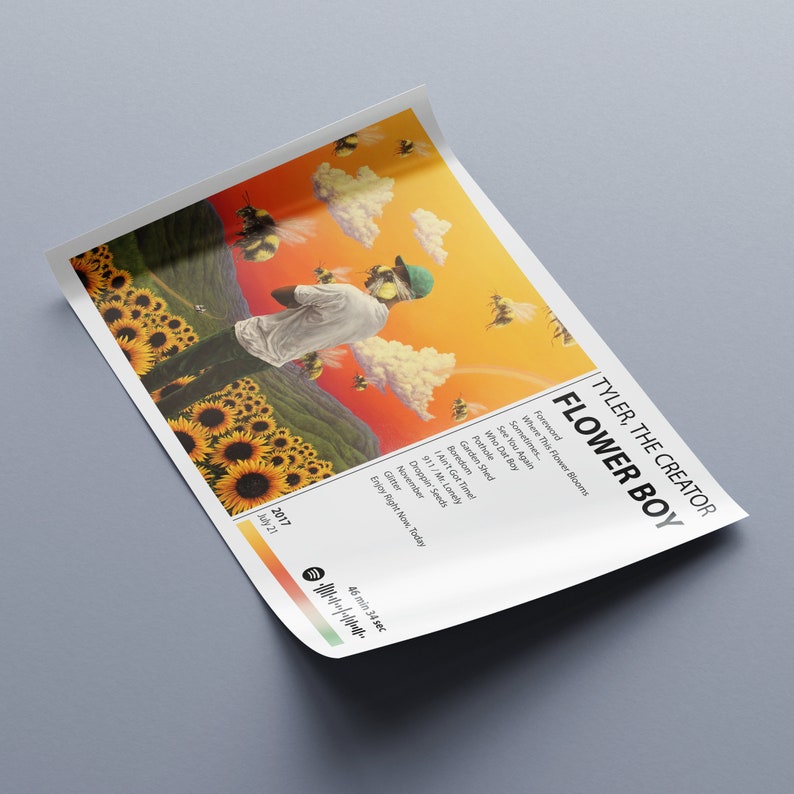 Tyler the Creator Flower Boy Poster Tyler the Creator - Etsy