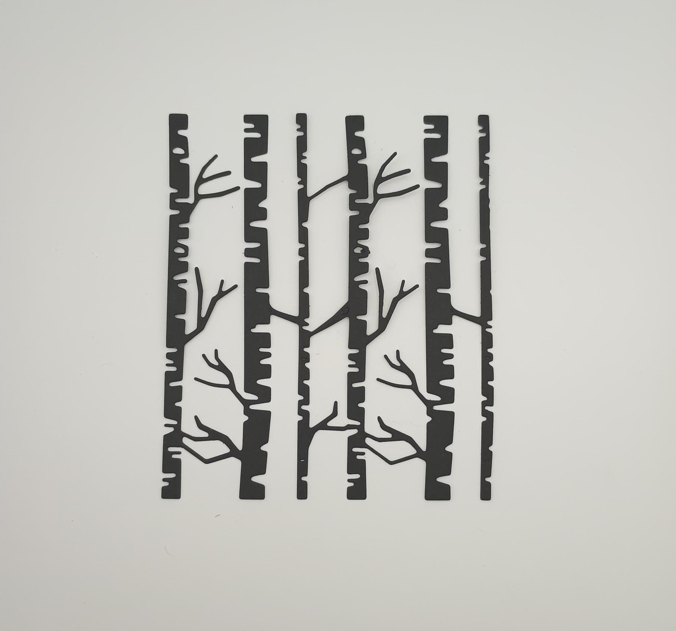 Tree Silhouette Die Cut Set - Etsy