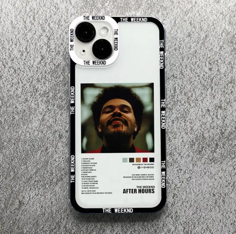 The Weeknd Phone Case, iPhone Phone Case, Phone Case Rapper, Hip Hop ...