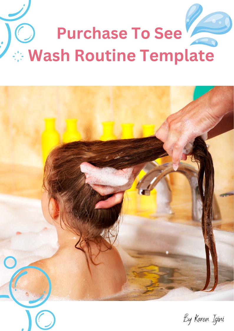 Hair Care Template | Hair Care Guide | Hair Salon Care Guide Card ...