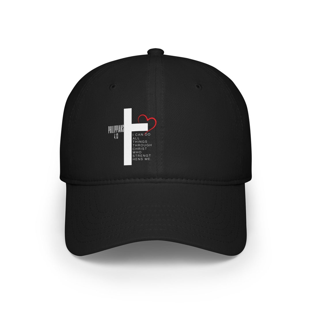 Philippians 4:13 Baseball Cap, Bible Verse, I Can Do All Things Through ...