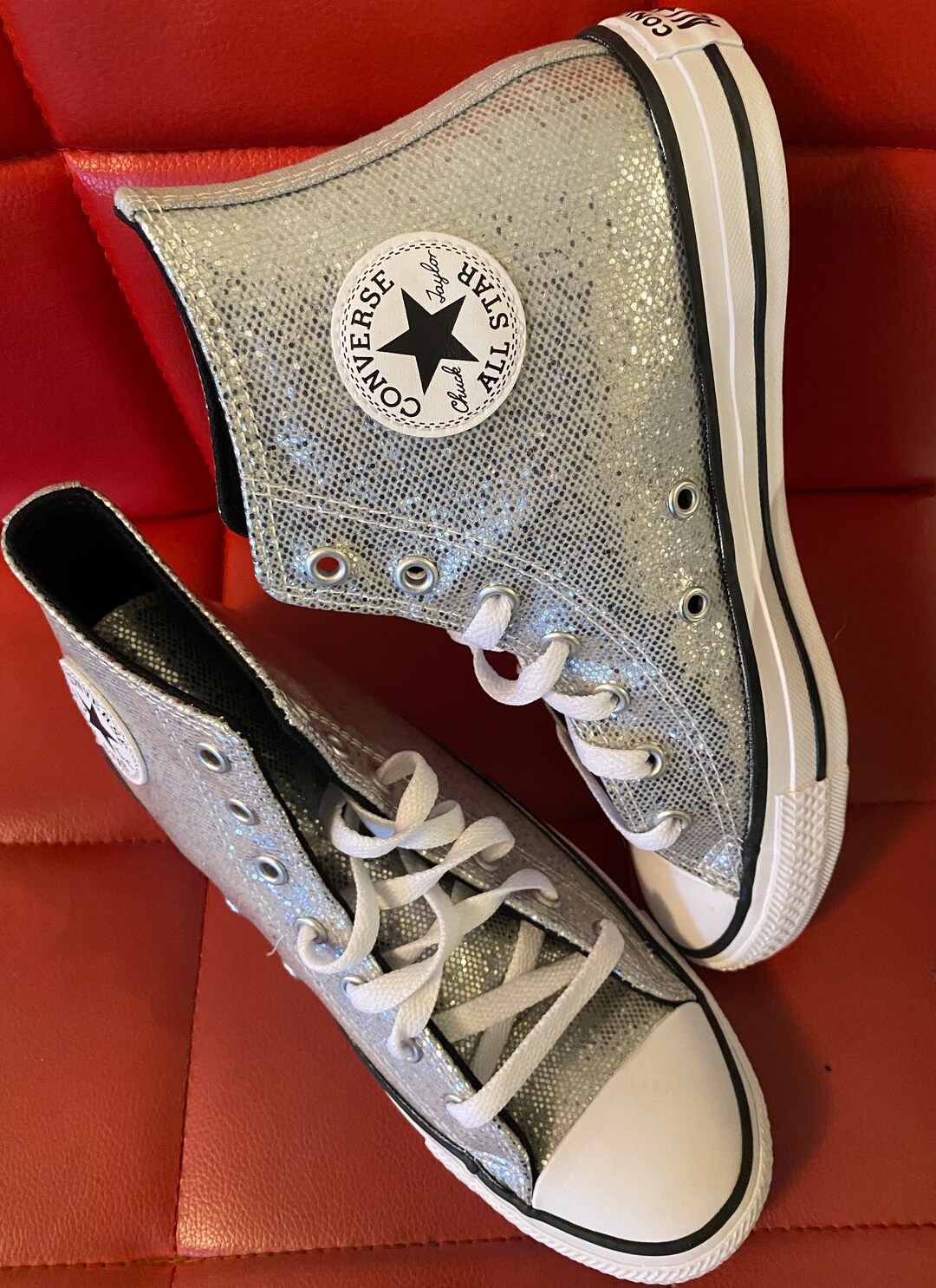 NEW Size 5 Converse All Star High-top Sliver Sneaker, Chuck Taylor - Etsy