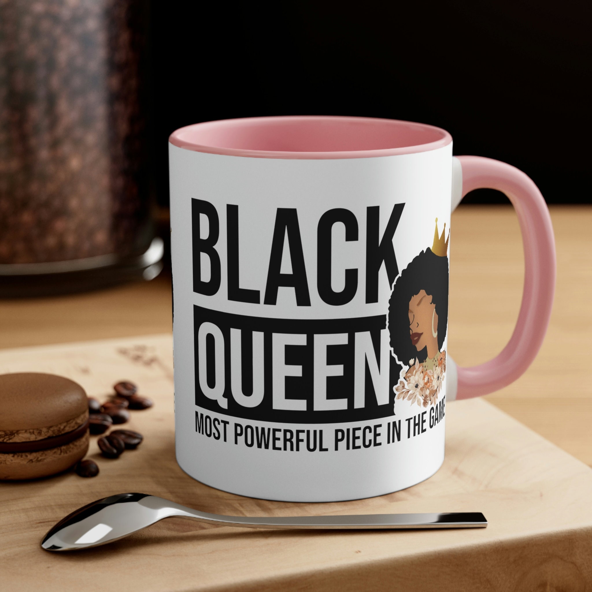 Black Queen Mug, Black Girl Magic Mug, Melanin Queen Mug, Afrocentric ...