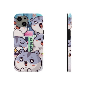 Funny Anime Hamster Meme Tough Phone Cases for iPhone 13 and iPhone 14 ...