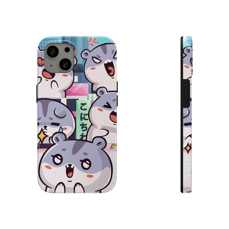 Funny Anime Hamster Meme Tough Phone Cases for iPhone 13 and iPhone 14 ...