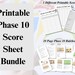 Phase 10 Score Sheet Digital Download Bundle | Phase 10 Tracker Card ...