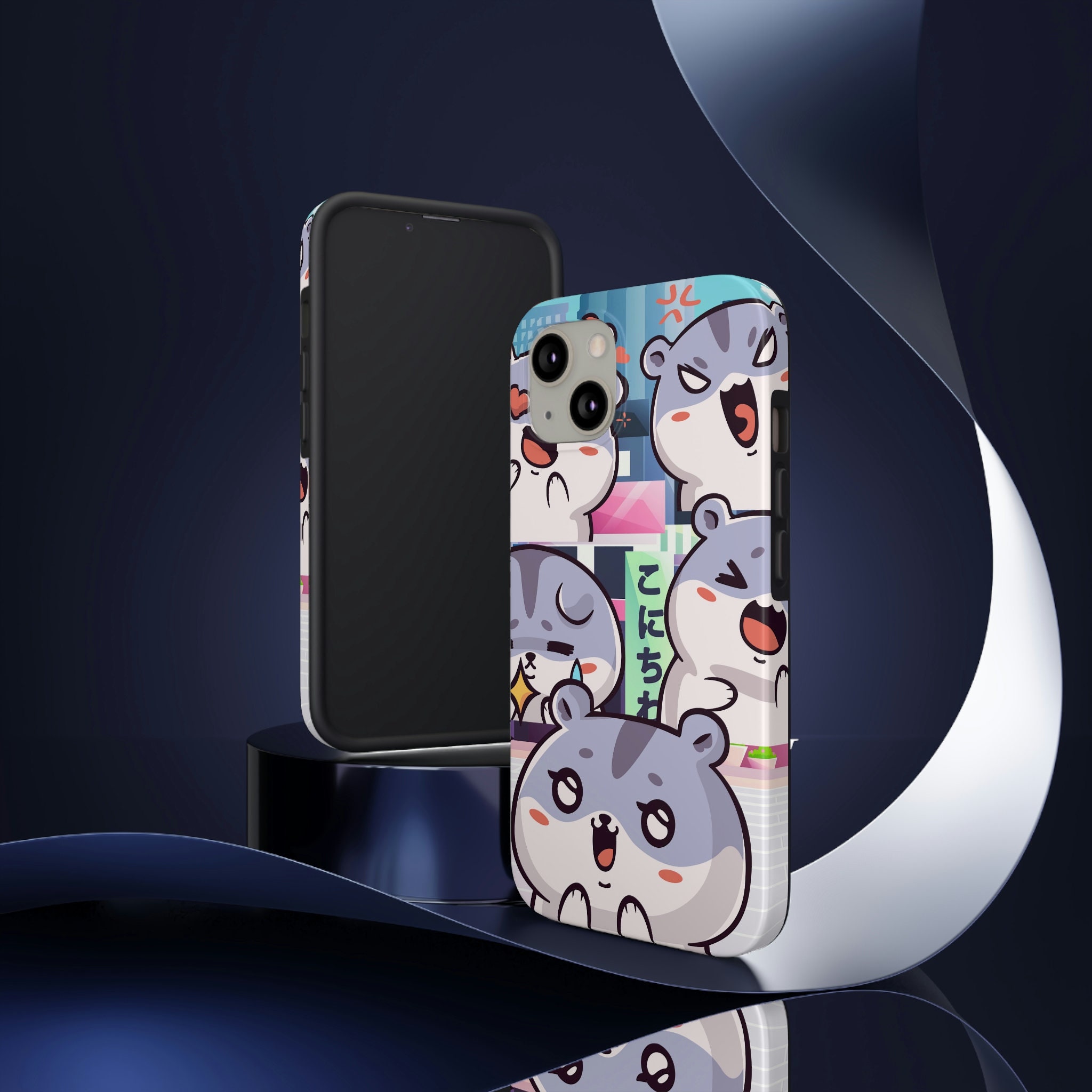 Funny Anime Hamster Meme Tough Phone Cases for iPhone 13 and iPhone 14 ...