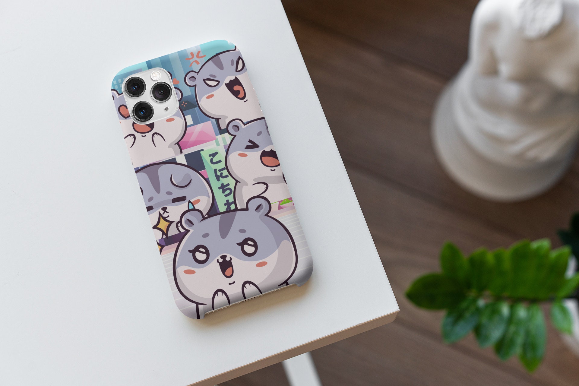 Funny Anime Hamster Meme Tough Phone Cases for iPhone 13 and iPhone 14 ...