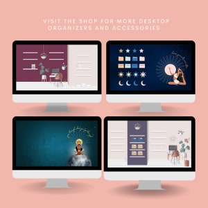 Color Block Desktop Organizer Wallpaper Aesthetic Mac Desktop Organize ...