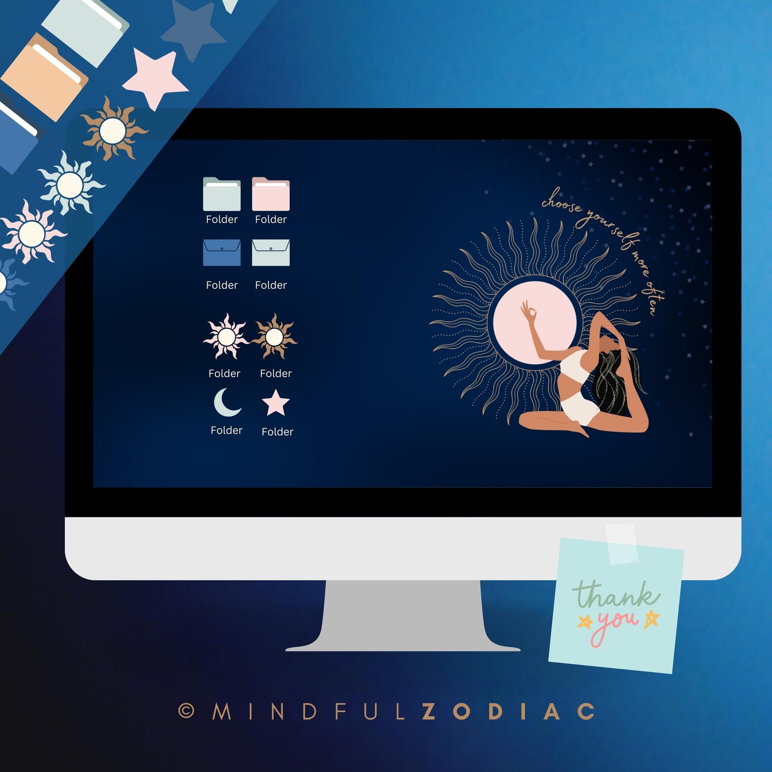 Celestial Desktop Wallpaper Moon Goddess Wallpaper Inspirational Quote ...