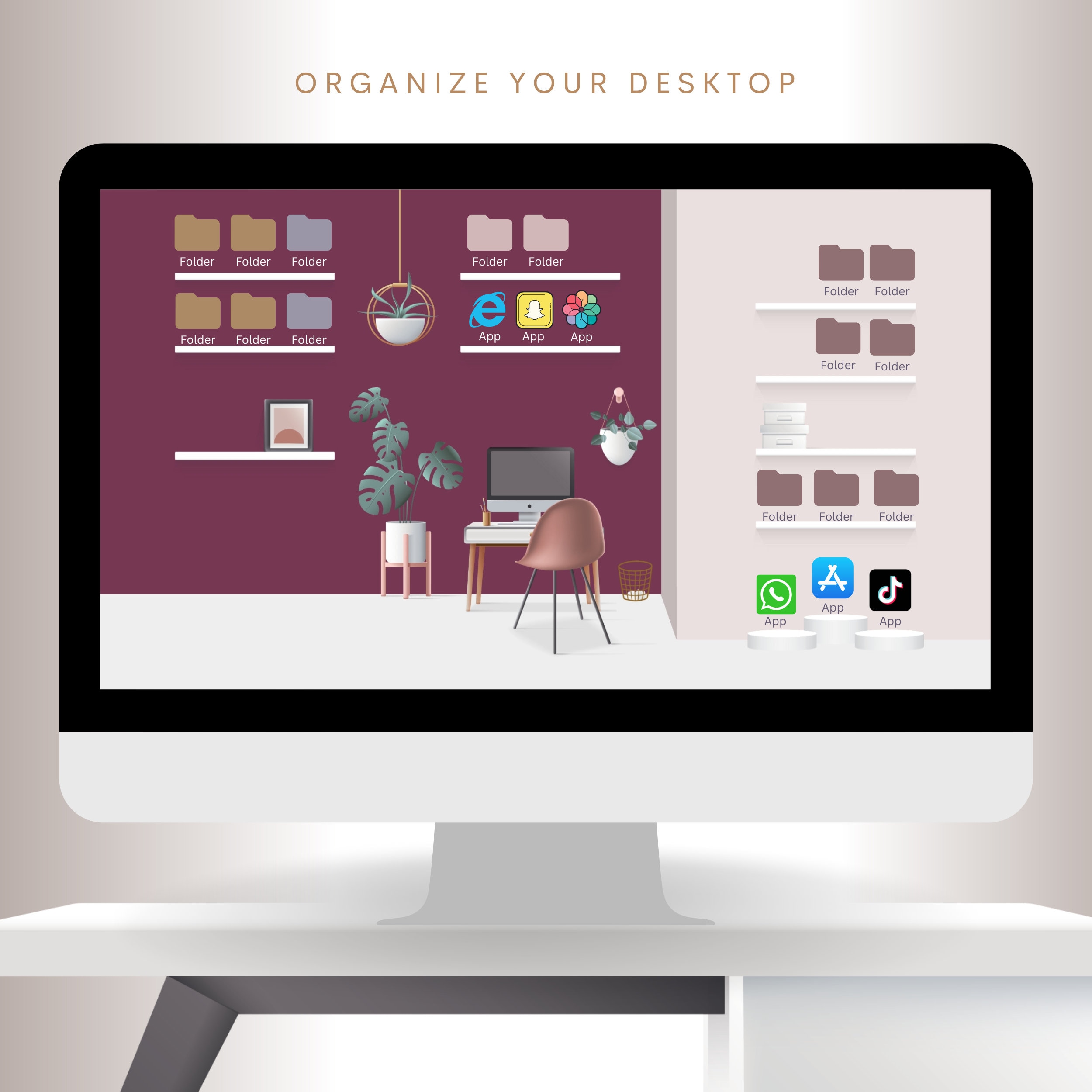 Desktop Wallpaper Organizer for Laptop Wallpaper Desktop Aesthetic ...