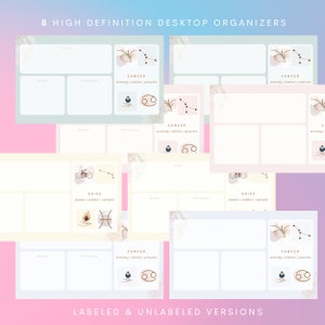 Cancer Zodiac Desktop Organizer, Astrology, Horoscope, Zodiac, Desktop ...