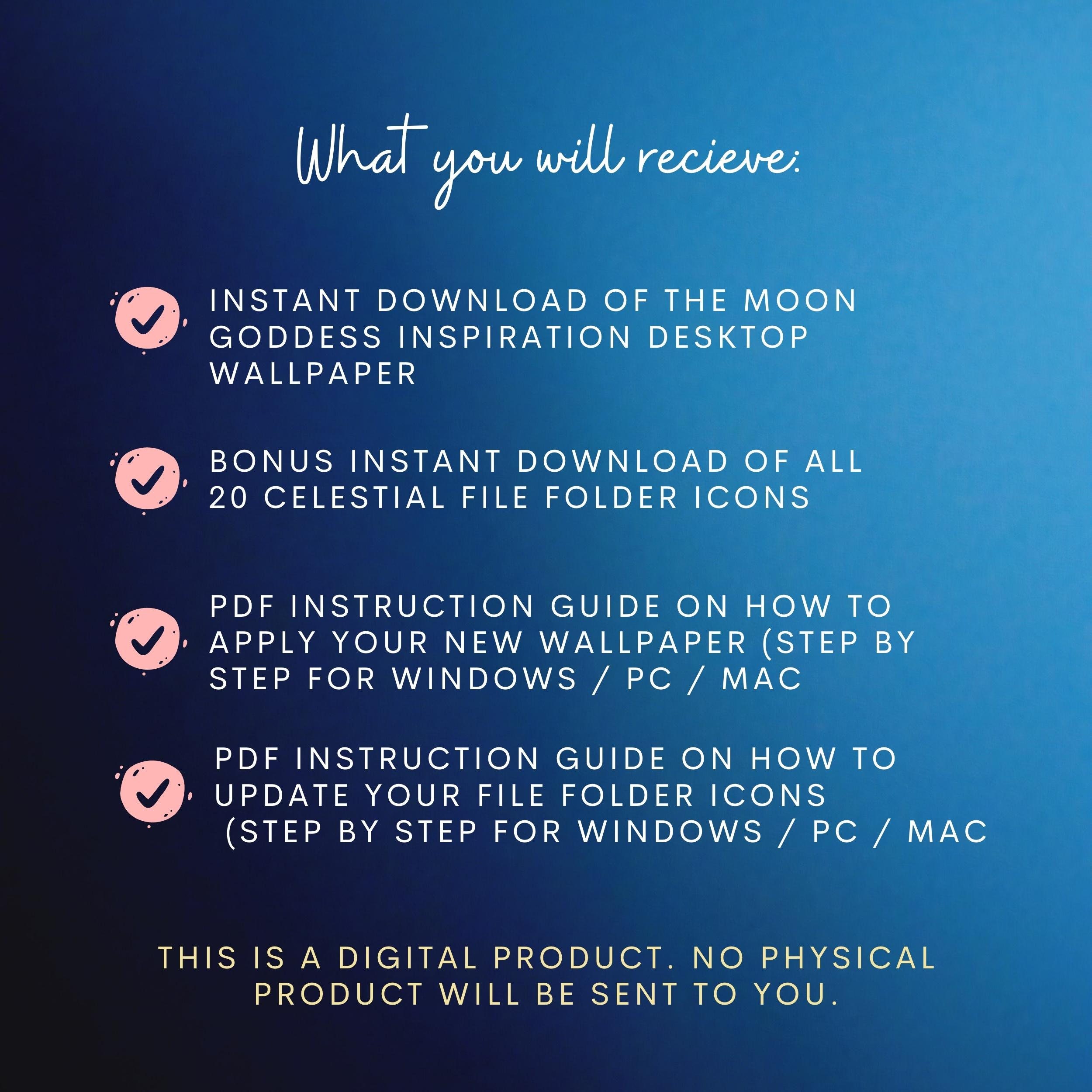 Celestial Desktop Wallpaper Moon Goddess Wallpaper Inspirational Quote ...