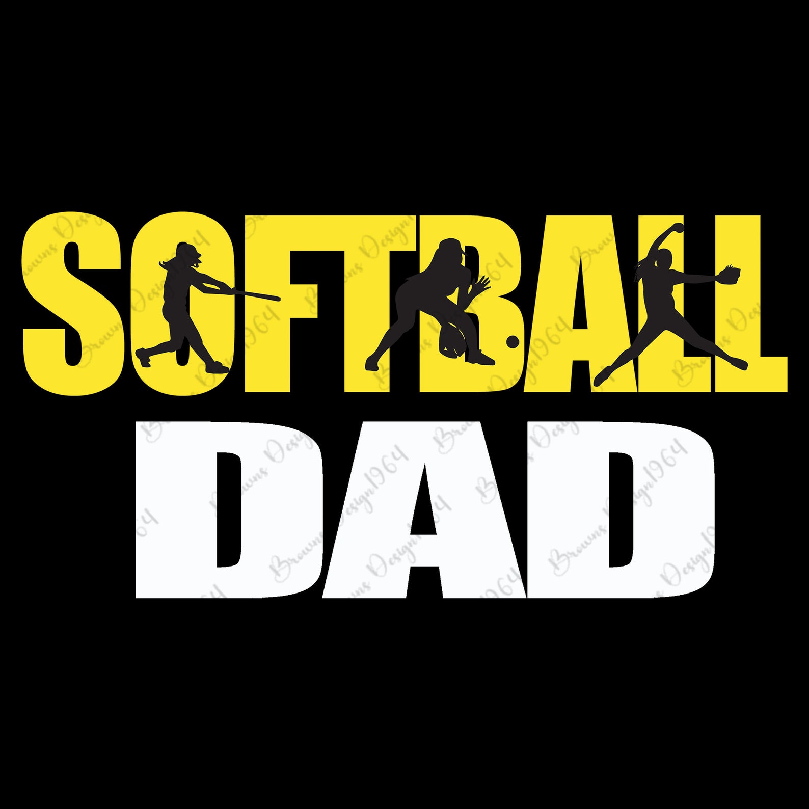 Softball Dad Custom Png Softball Dad Numbers Softball Custom - Etsy