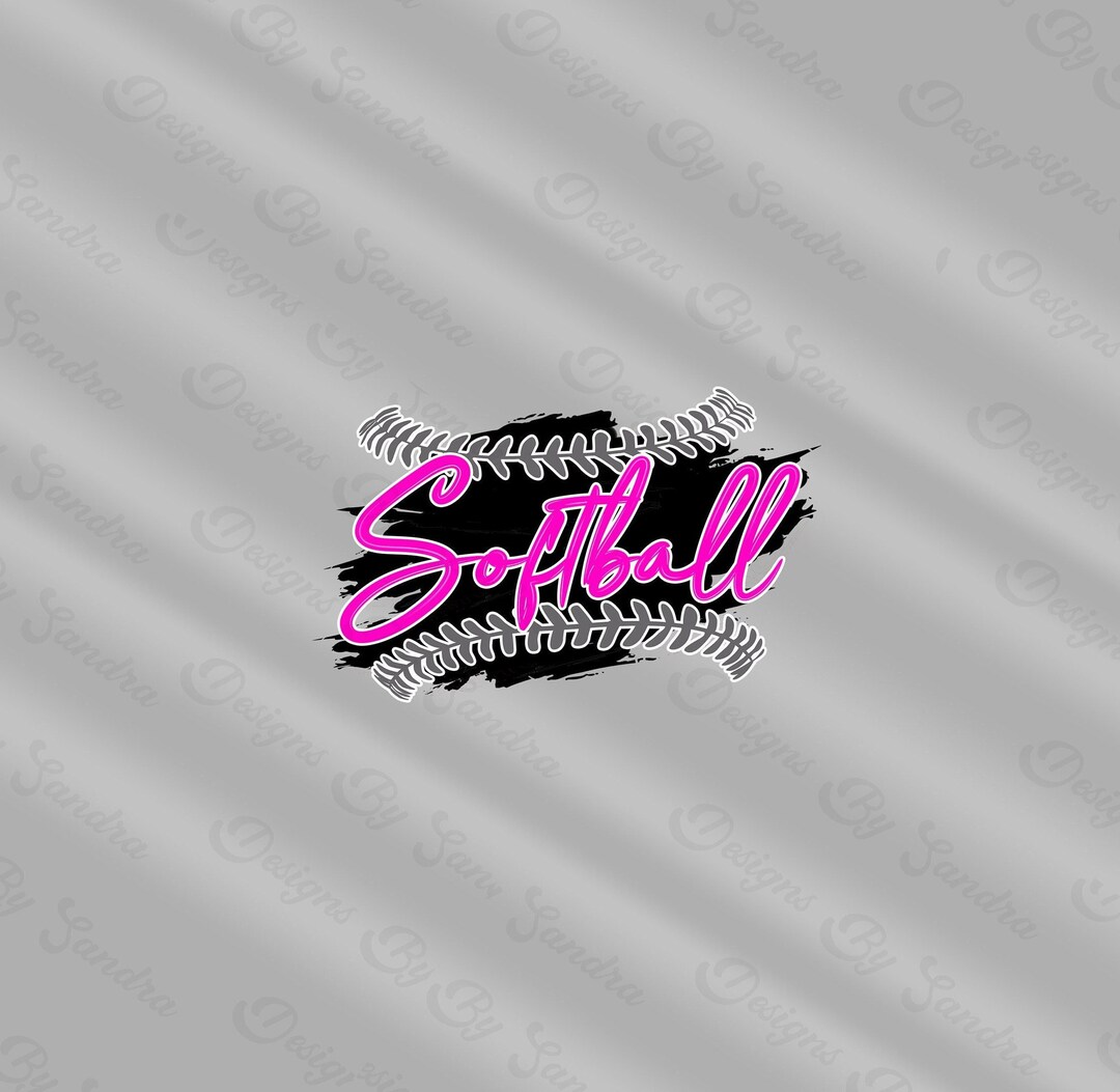 Softball Laces and Swish Png, Softball Grung, Softball Sublimation Png ...