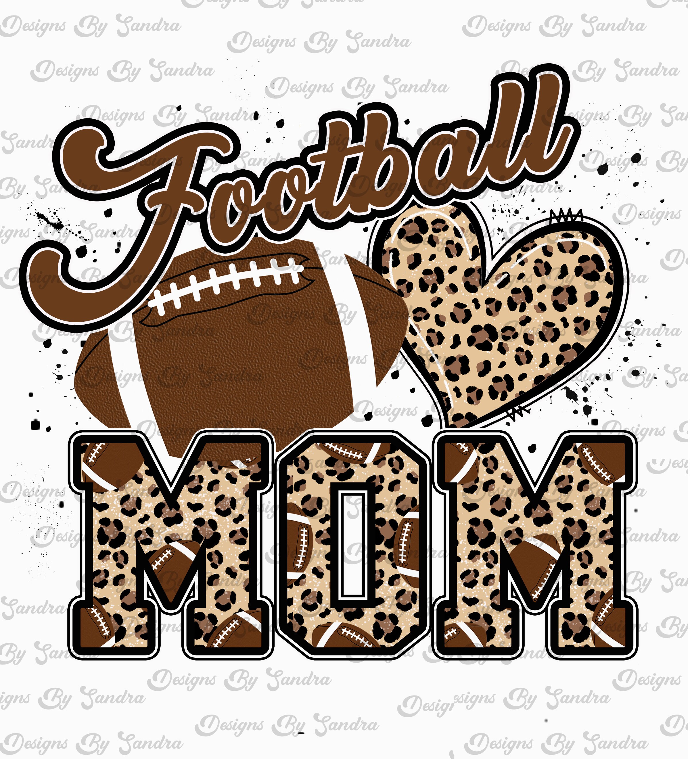 Football Mom Leopard Print Png Football Mom Digital Print - Etsy