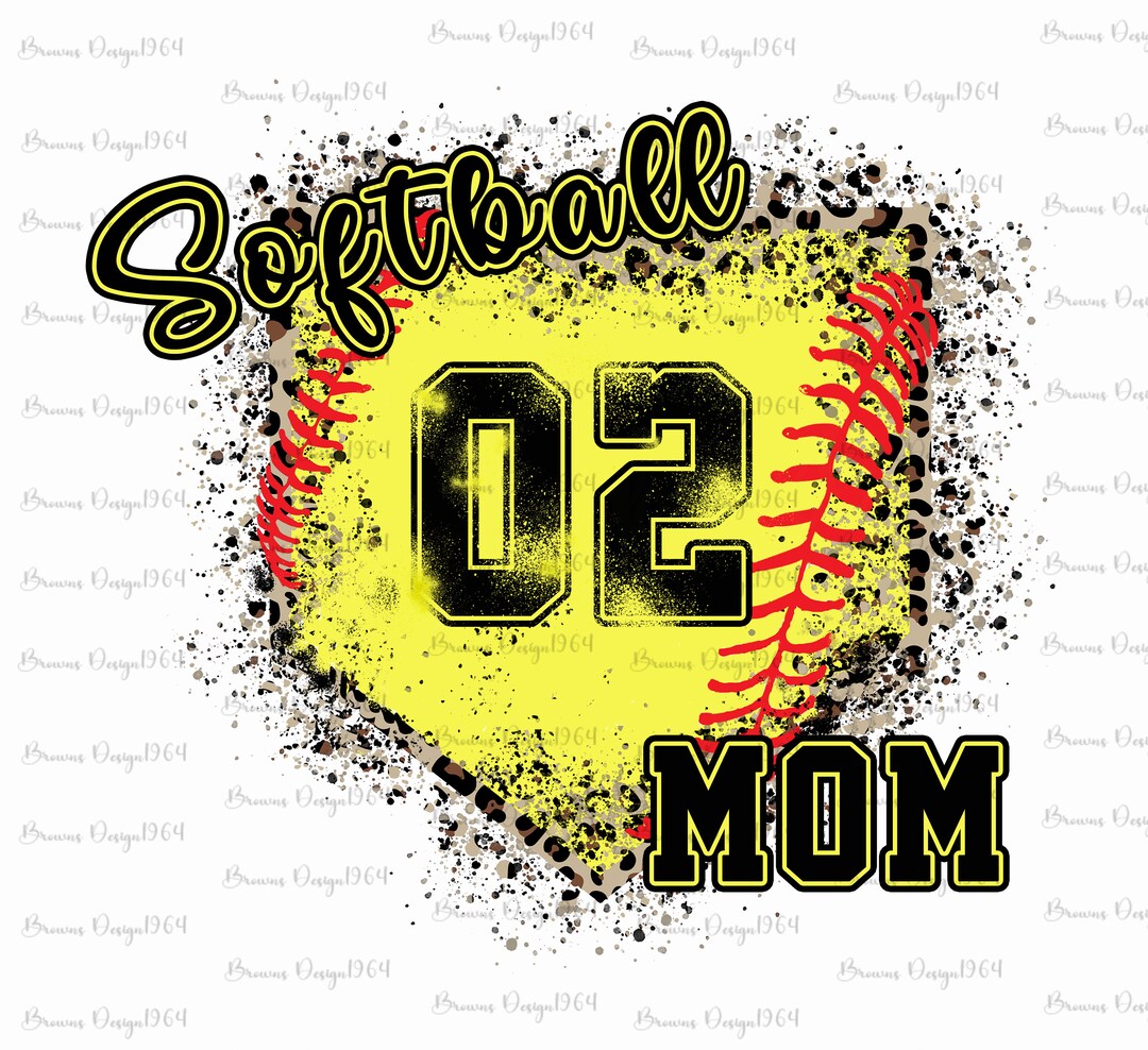 Softball Numbers Png, Softball Mom Png, Digital Softball Mom Png ...