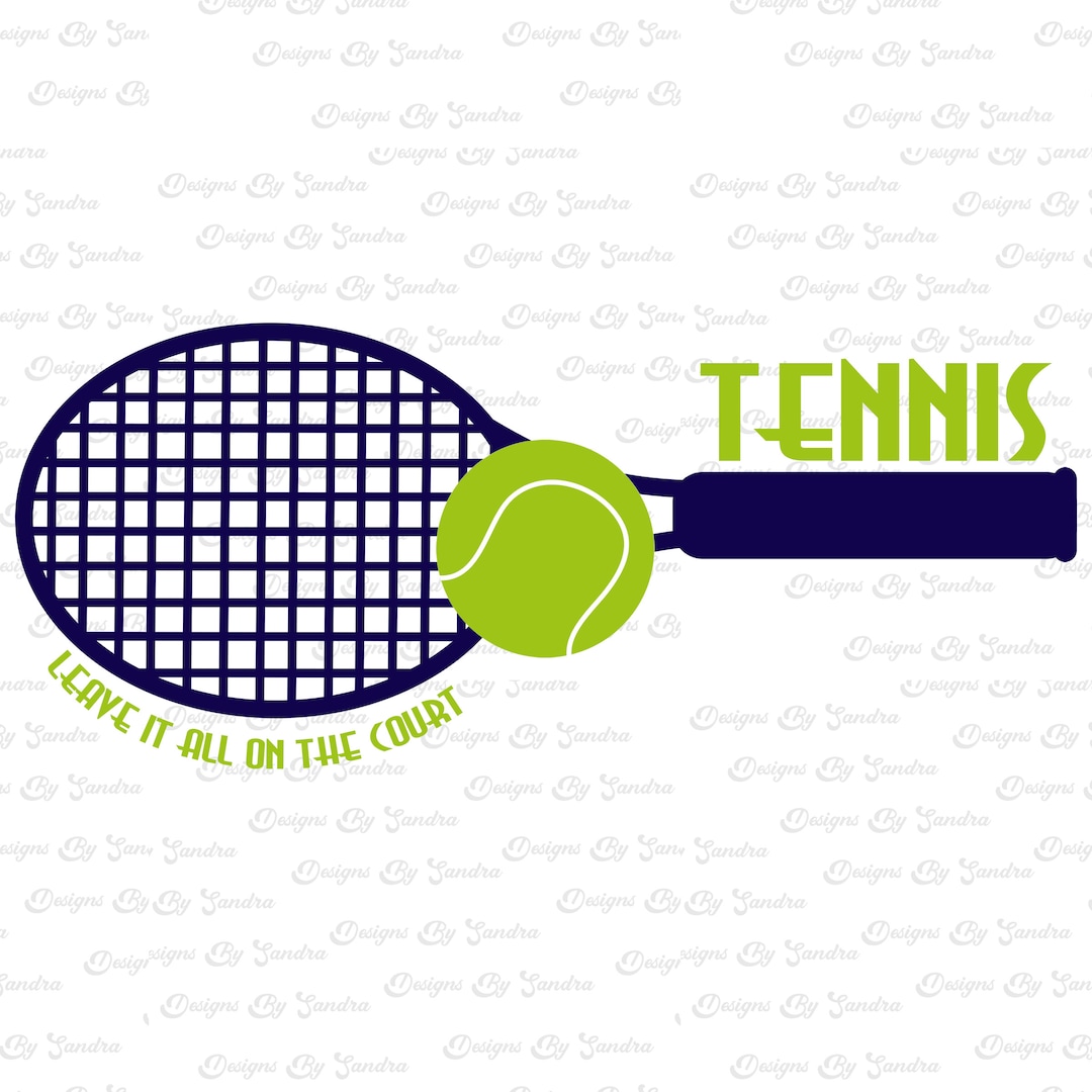 Tennis Racket Digital Print Svg, Tennis Racket and Ball Eps, Tennis ...