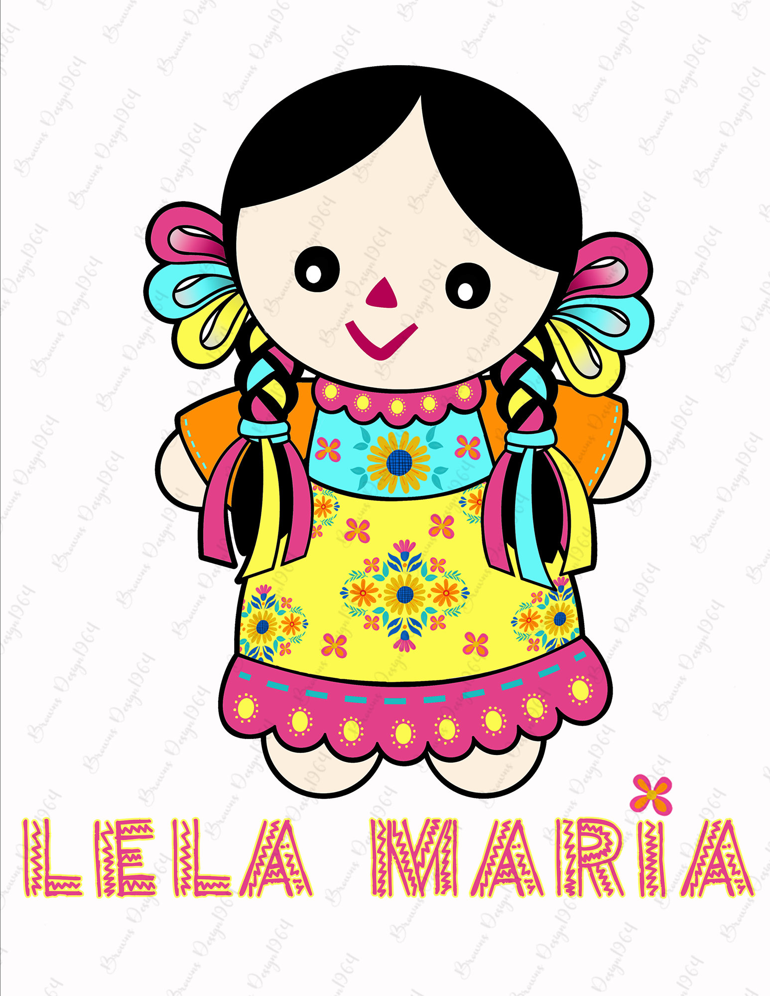 Lele Maria Mexican Doll Png Mexican Png Mexican Celebration - Etsy