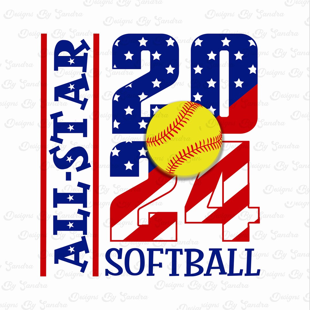 Allstar Softball 2024 Png, All Star Baseball 2024 Png, Baseball ...