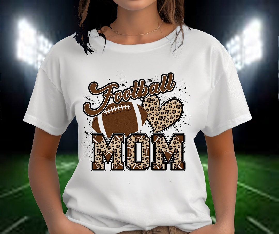 Football Mom Tshirt Football Mom Leopard Print Tee Mom Tees - Etsy