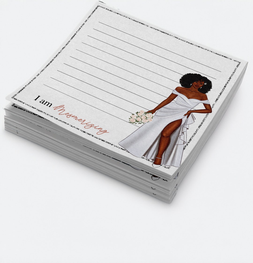 Bride Sticky Note, Sticky Notes Pad, Bridal Stationery, Cute Sticky ...