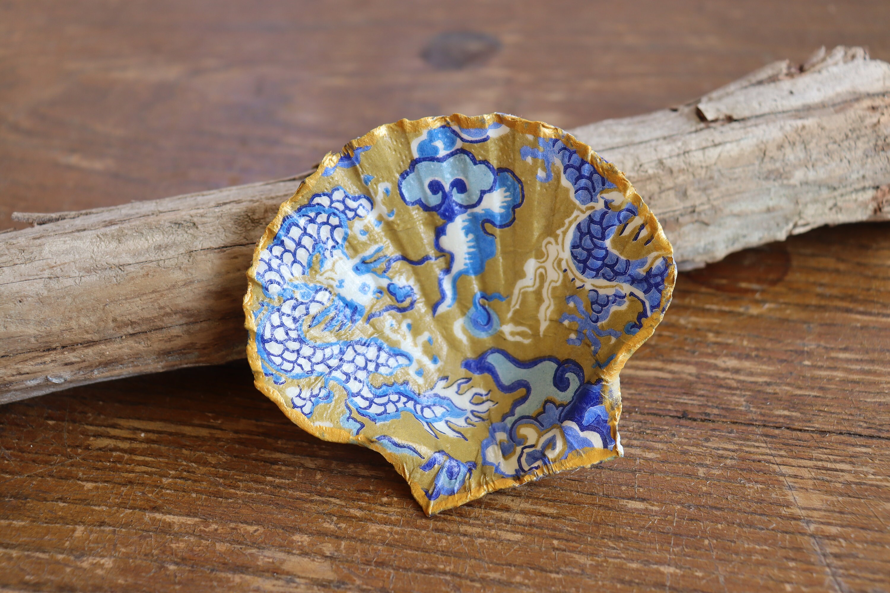 Blue Dragon Shell Jewelry Holder Jewelry Display Ring Holder Ring Dish ...