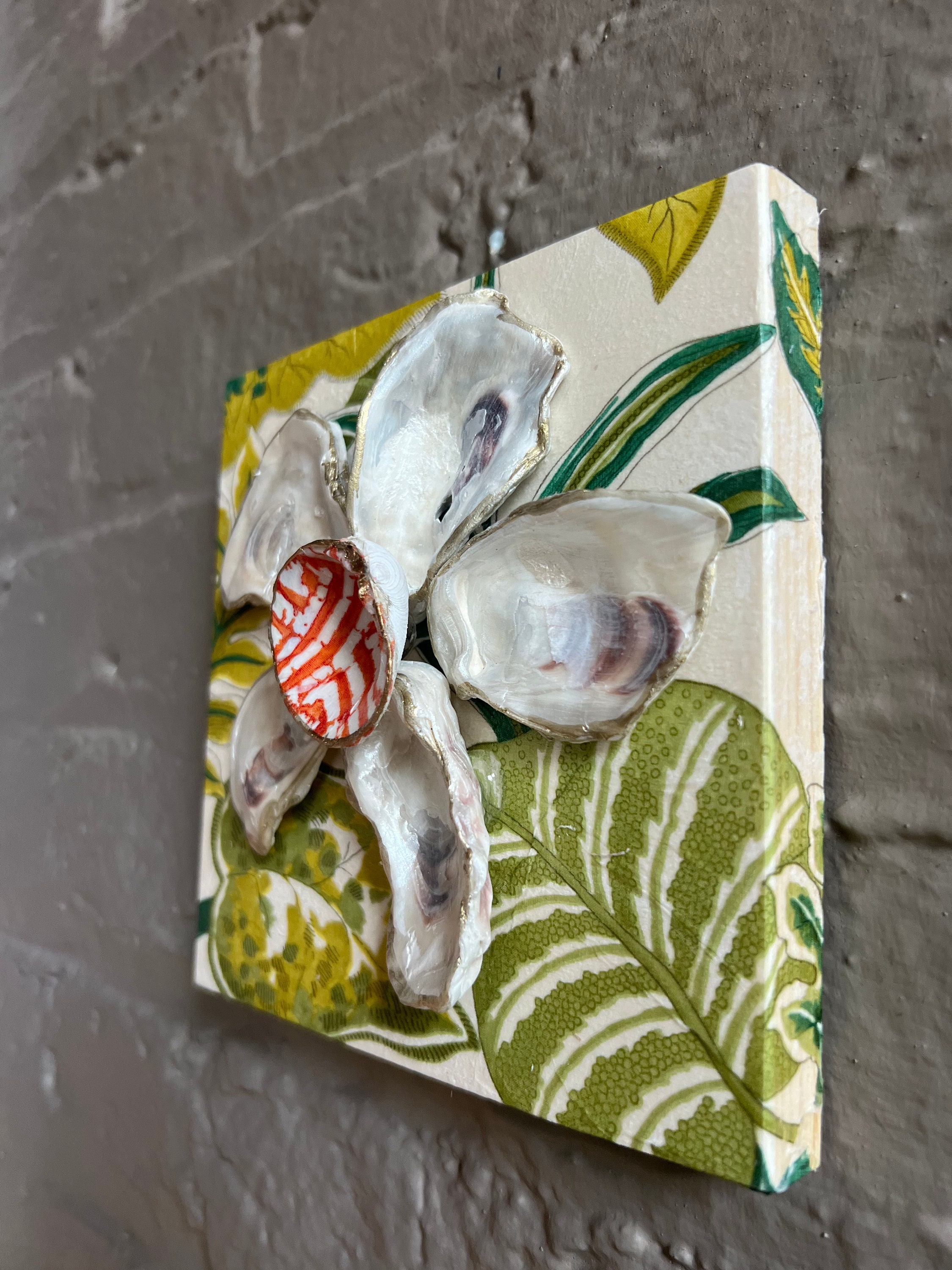 Shell Flower Wall Art Cockle/oyster Shell Beach Decor Coastal Decor ...