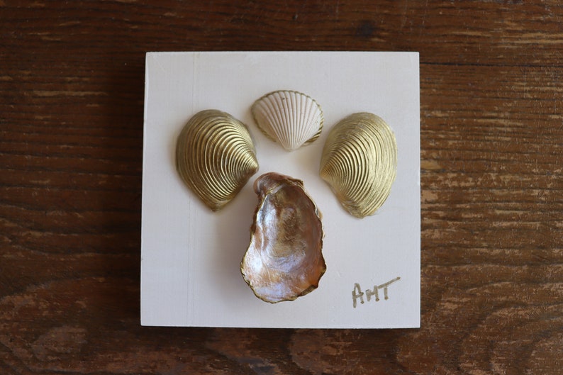 Oyster Shell Angel Wall Art • Cockle Shell • Beach Decor • Coastal ...
