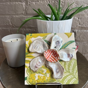 Shell Flower Wall Art • Cockle/oyster Shell • Beach Decor • Coastal ...