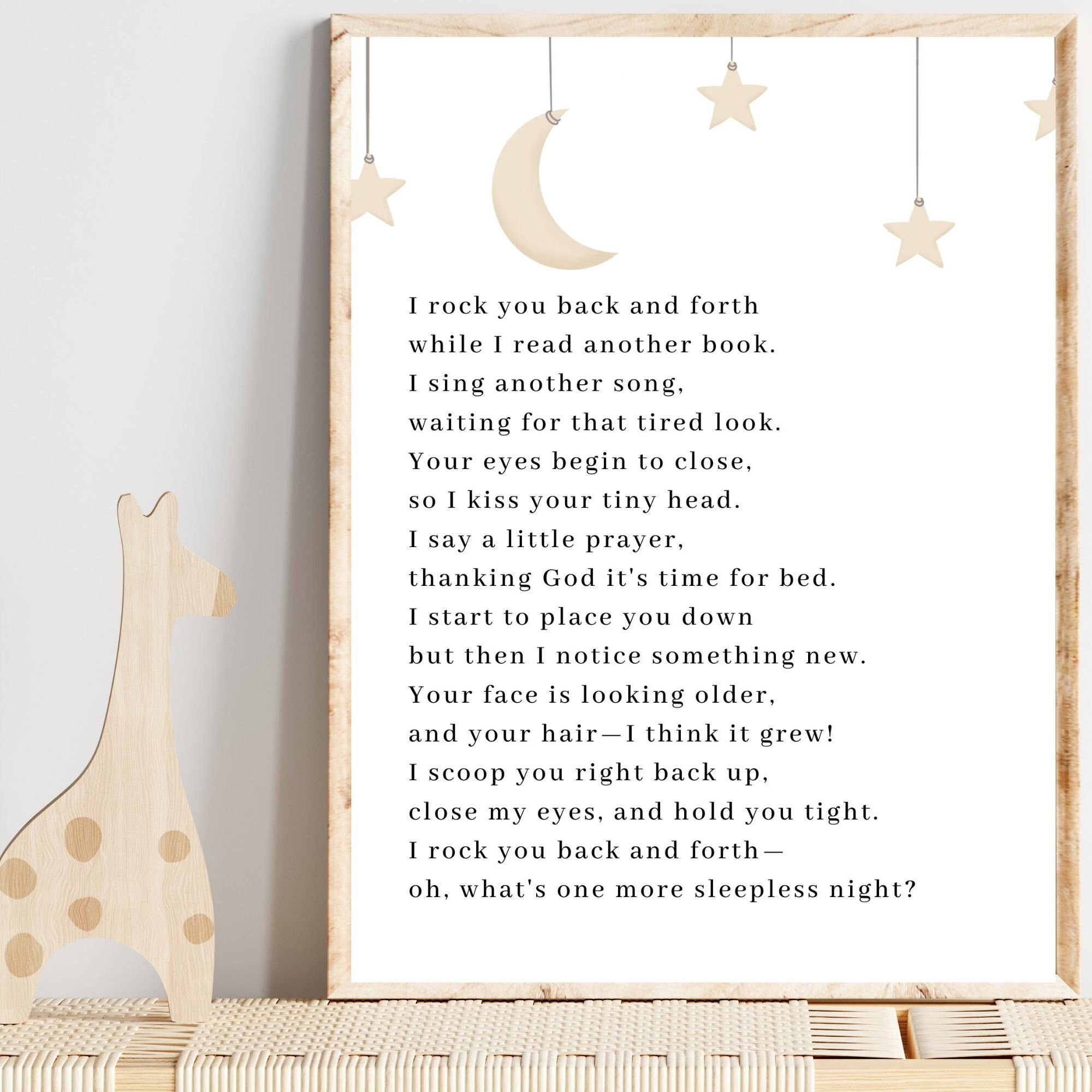 Sleepless Night Nursery Sign. Nursery Wall Art. Nursery Quote Print ...