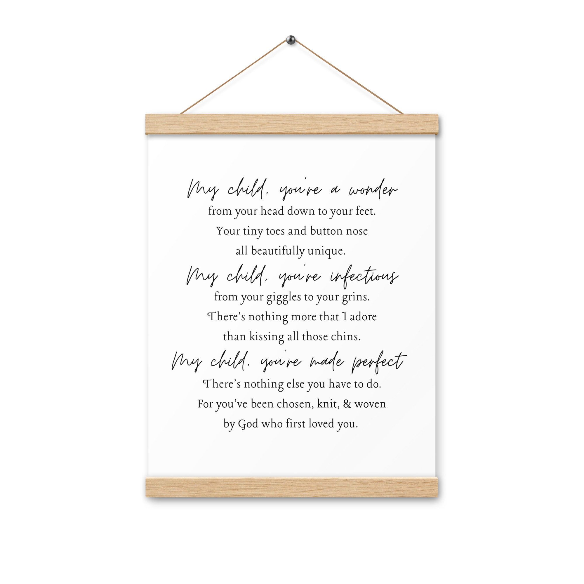 My Child Poem, Nursery Decor, Kids Room Decor, Religious Poem ...