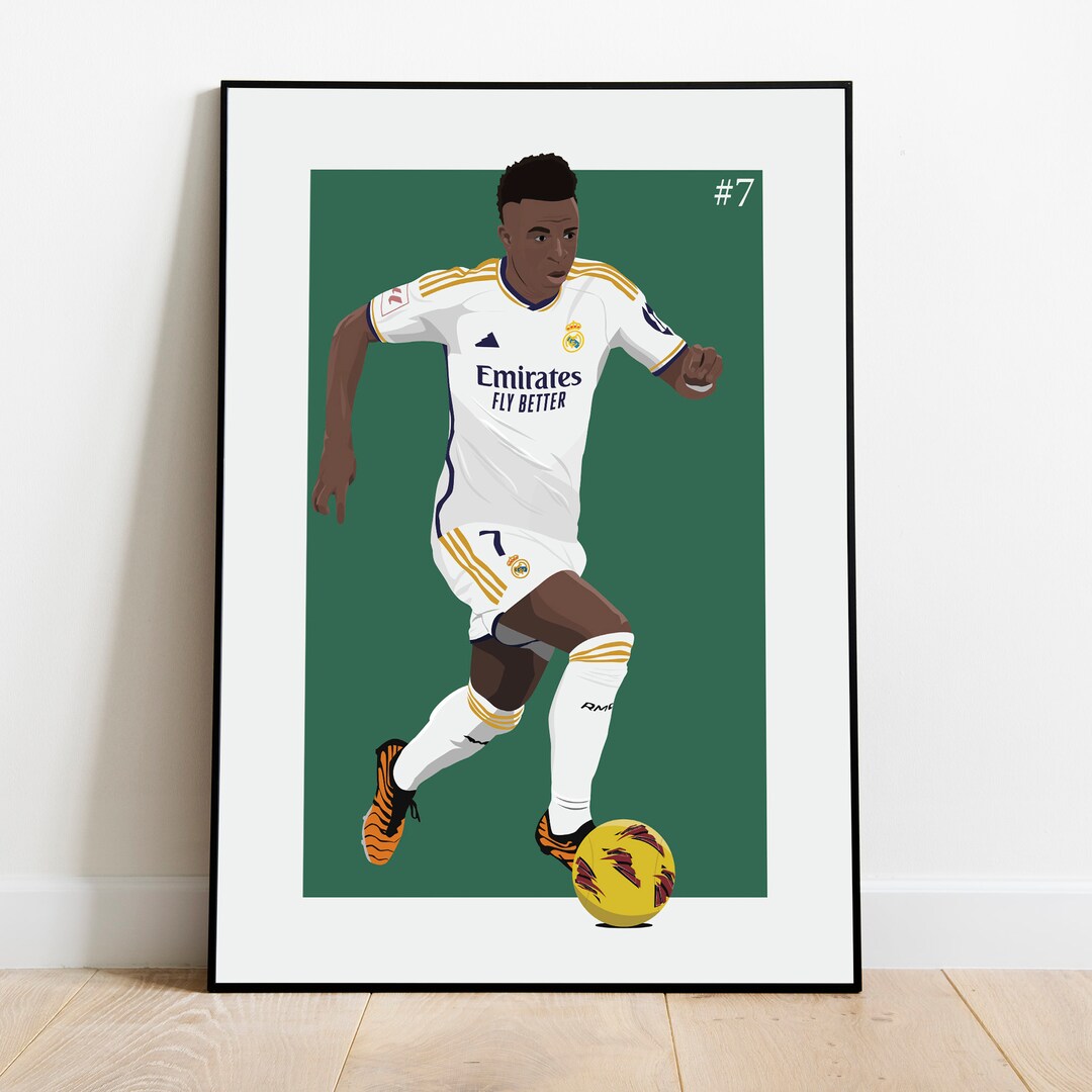 Vinicius JR. Digital Download, Real Madrid Printable, Wall Art Decor ...