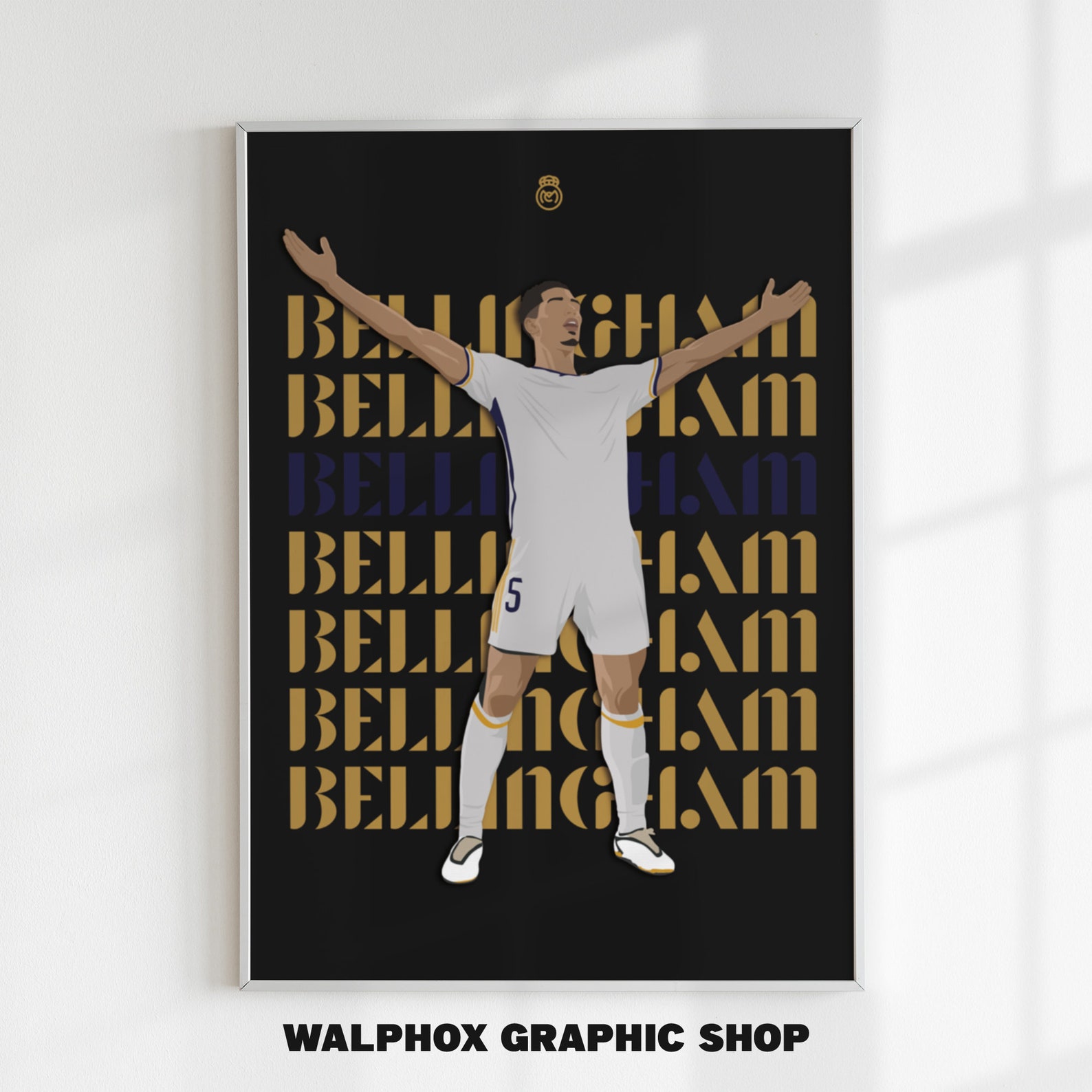 Jude Bellingham Printable, Bellingham Real Madrid Poster, Digital ...