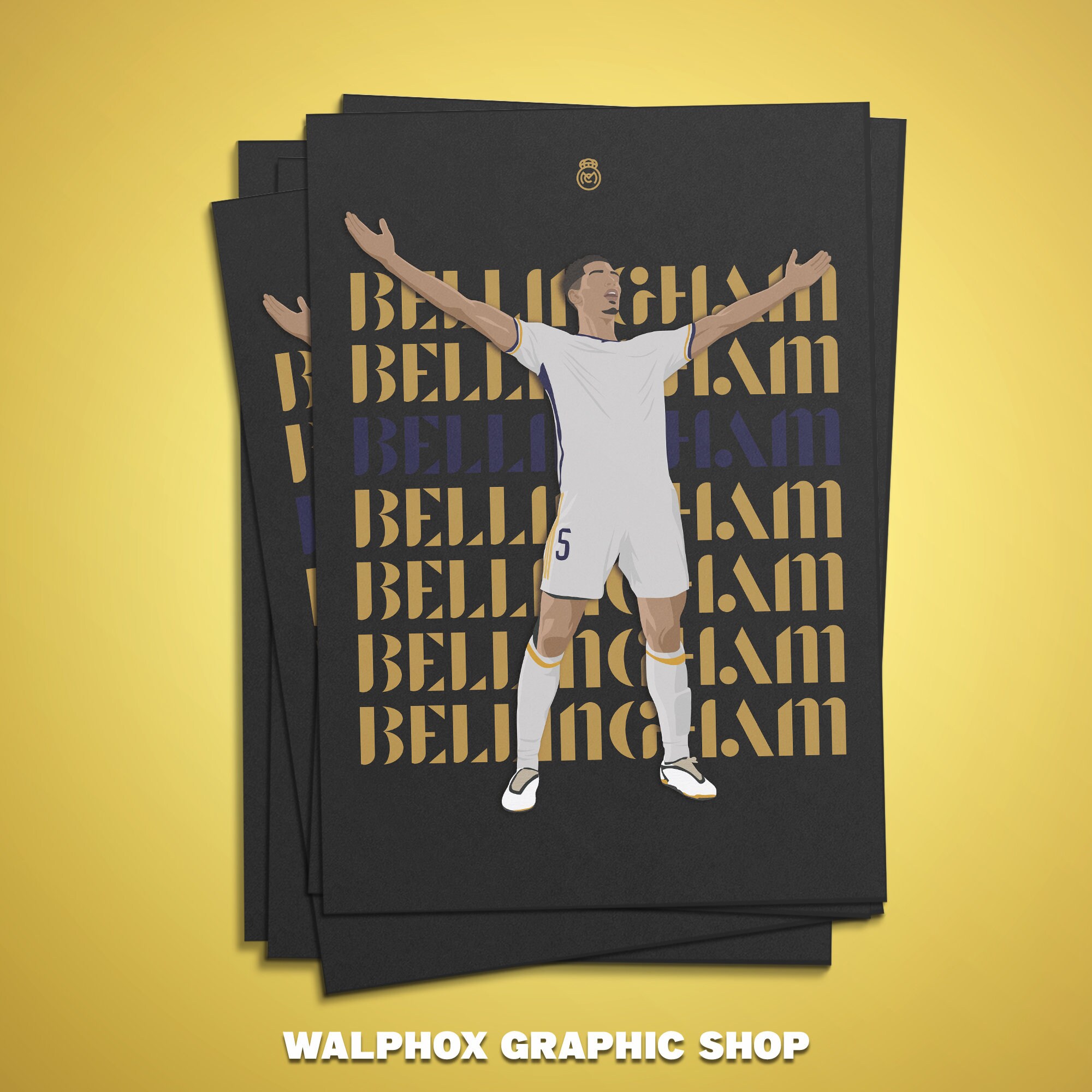 Jude Bellingham Printable, Bellingham Real Madrid Poster, Digital ...