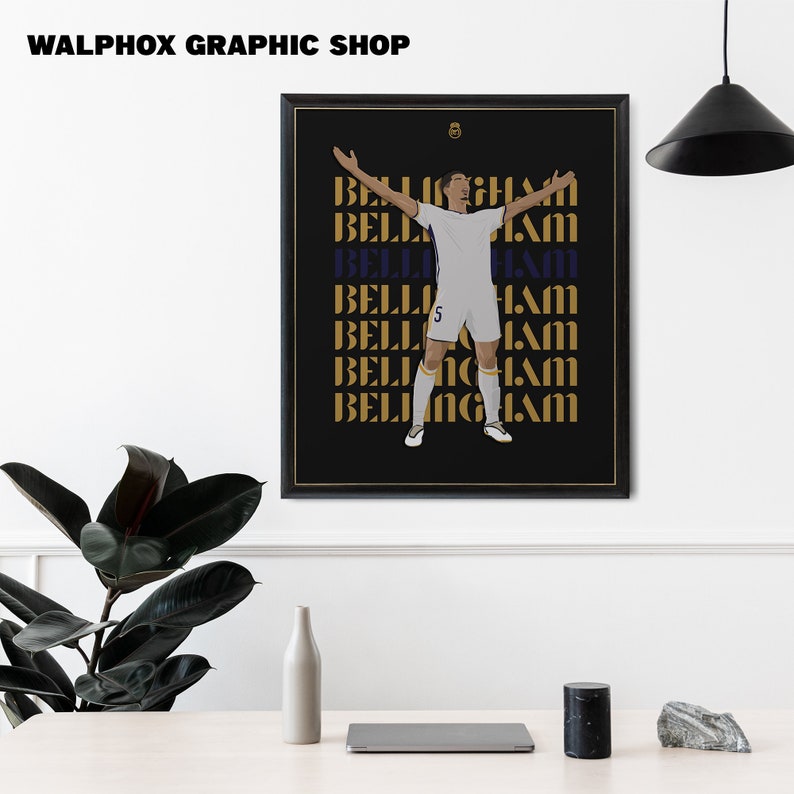 Jude Bellingham Printable, Bellingham Real Madrid Poster, Digital ...