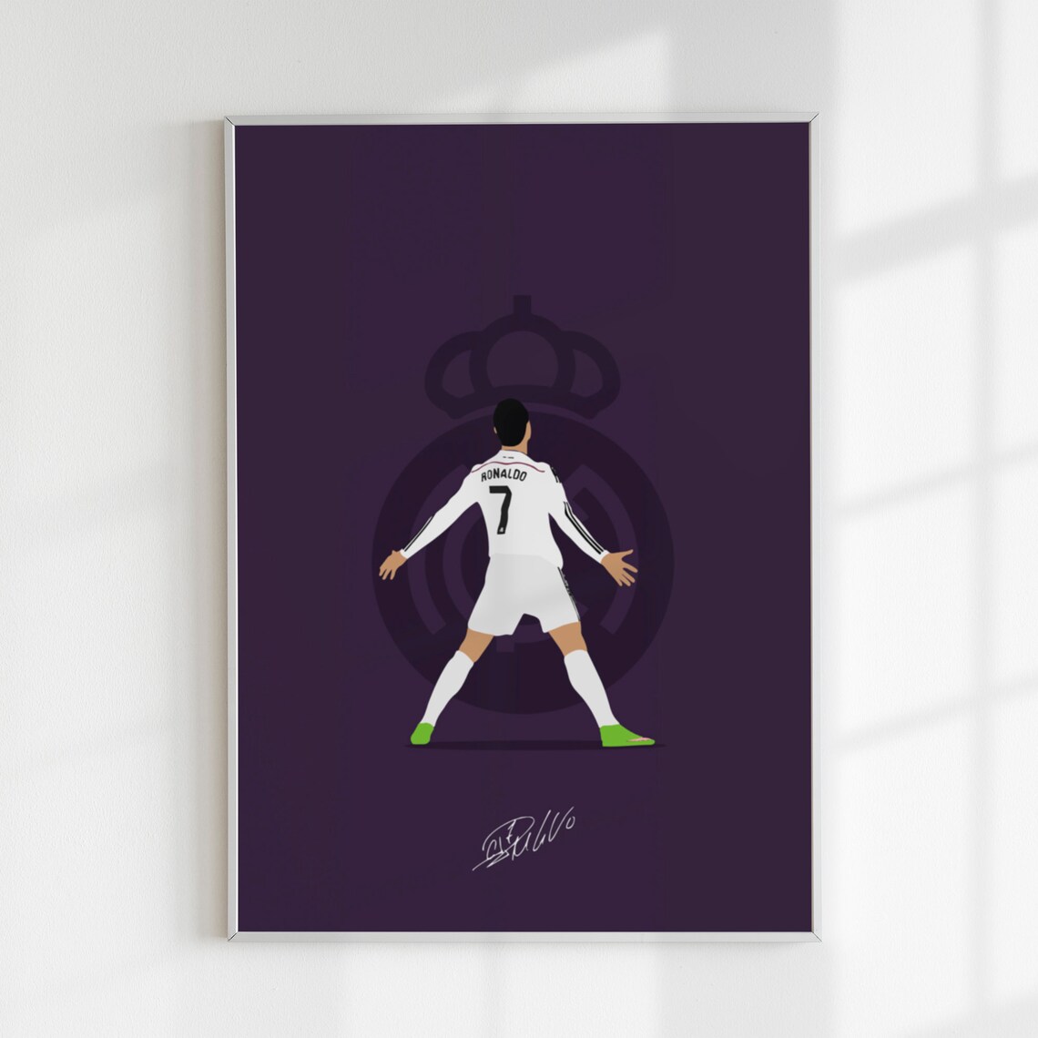 Cristiano Ronaldo Print, Ronaldo Real Madrid, Digital Download, Digital ...